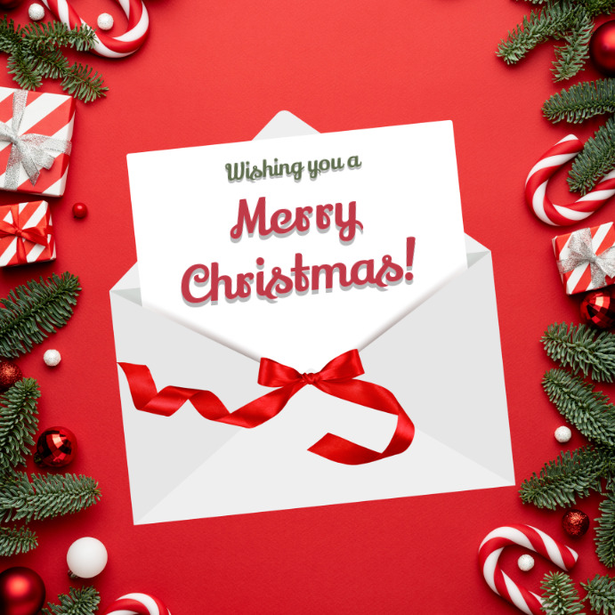 Merry Christmas Card Template | PosterMyWall