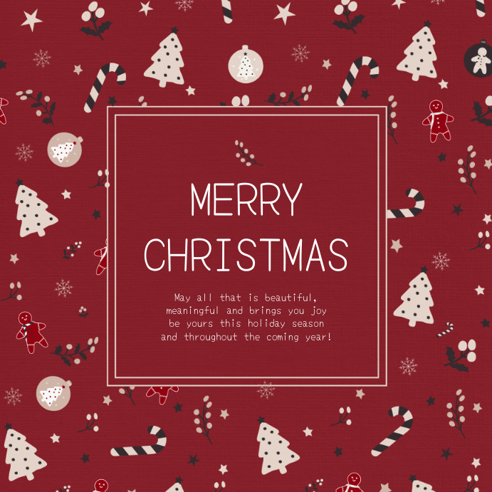 Merry Christmas Card Template | PosterMyWall