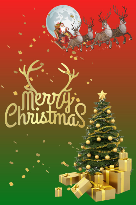 MERRY CHRISTMAS CARD Template | PosterMyWall