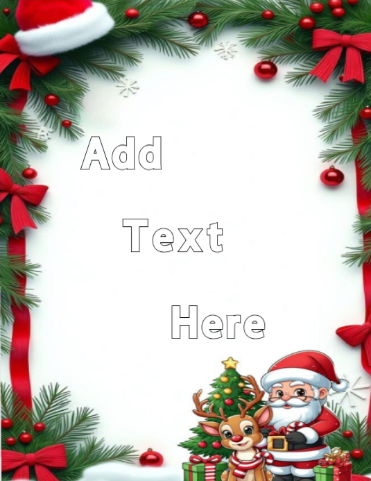 Merry Christmas card design template | PosterMyWall