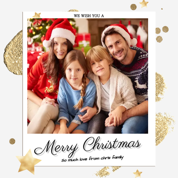 Merry Christmas Card Template | PosterMyWall