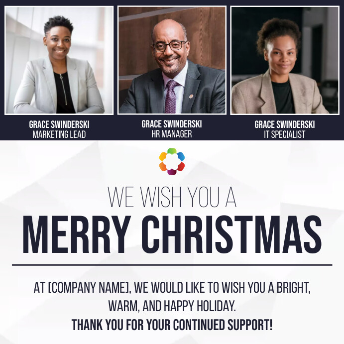 merry Christmas card from business to clients Template | PosterMyWall