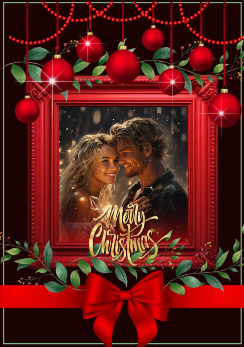 merry christmas card template (1) | PosterMyWall