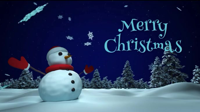 Merry Christmas Card Video Template | PosterMyWall