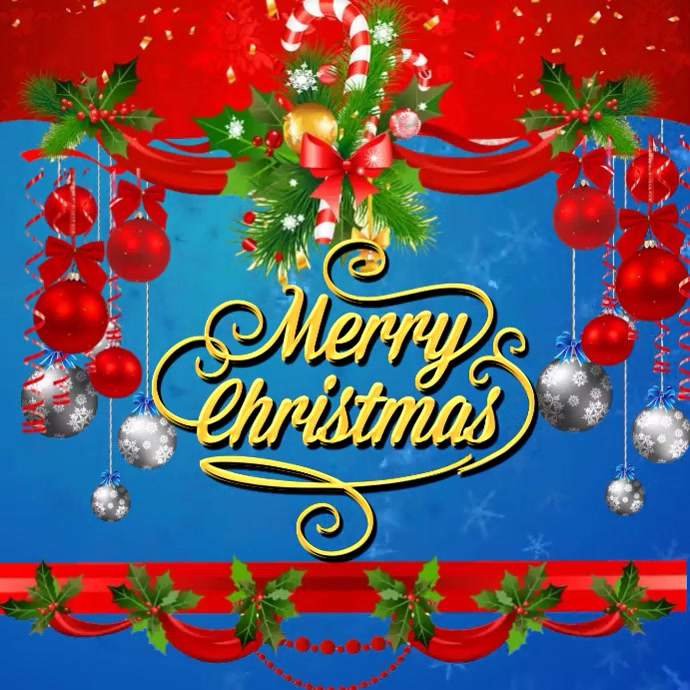 MERRY CHRISTMAS CARD VIDEO. Template | PosterMyWall