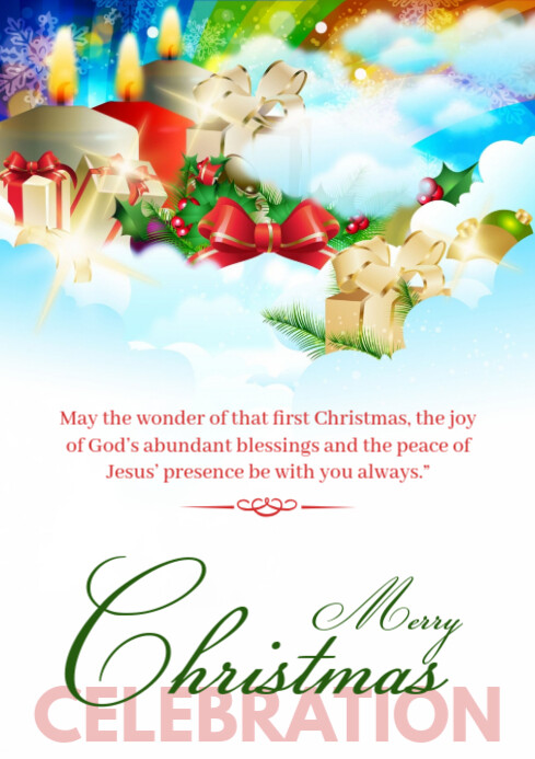 Copy of Merry Christmas Celebration | PosterMyWall