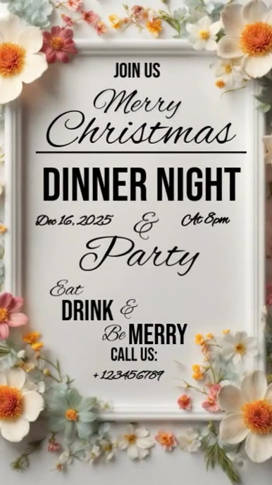 MERRY CHRISTMAS CELEBRATION Template | PosterMyWall