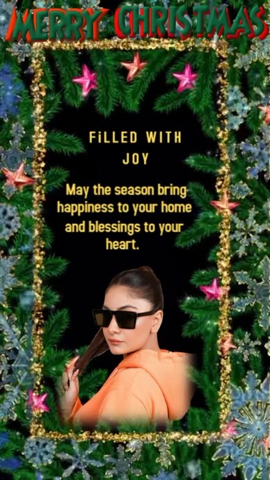 Merry Christmas/ Christmas Wishes Template | PosterMyWall