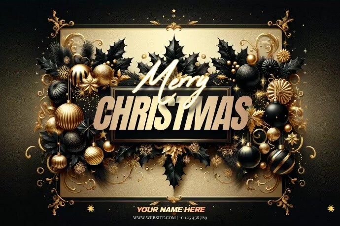 merry christmas church pastor card Template | PosterMyWall