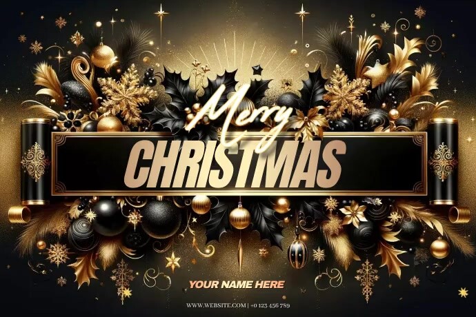 merry christmas church pastor card Template | PosterMyWall
