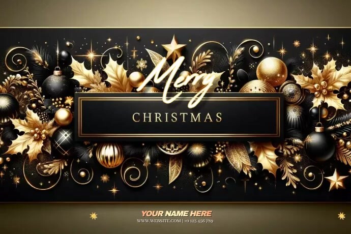 merry christmas church pastor card Template | PosterMyWall