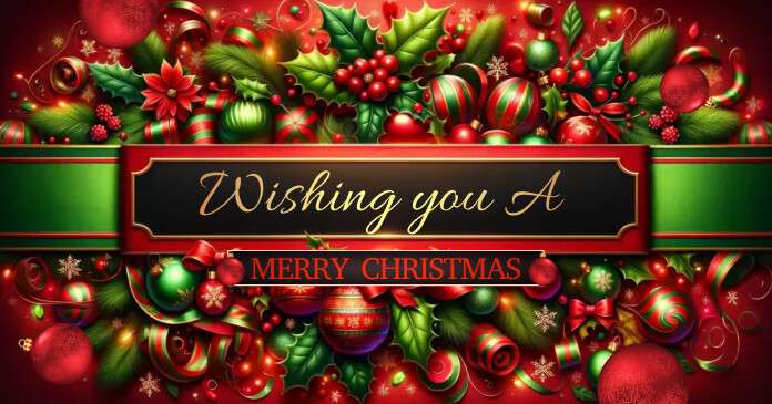merry christmas church wishes cards card Template | PosterMyWall
