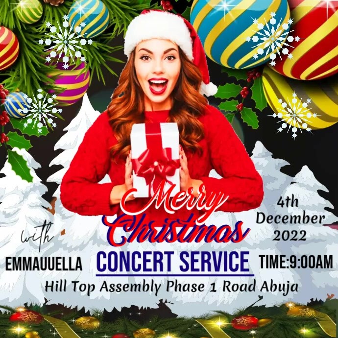 merry christmas concert service Template | PosterMyWall