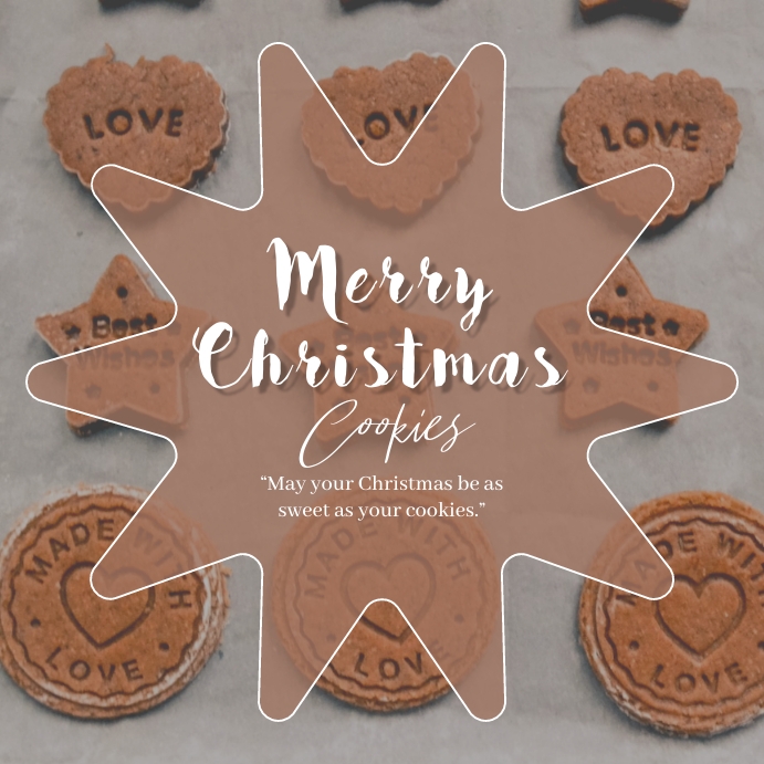 Merry Christmas Cookies Template | PosterMyWall