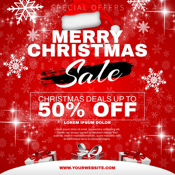 MERRY CHRISTMAS DEAL Instagram post Template | PosterMyWall