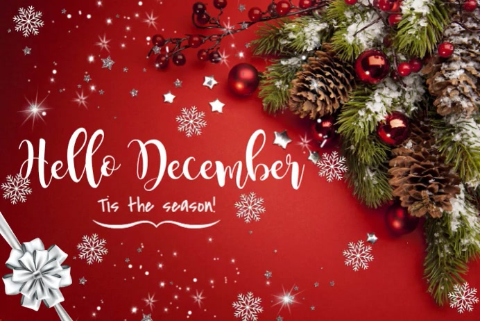 Merry Christmas December Poster Templat | PosterMyWall