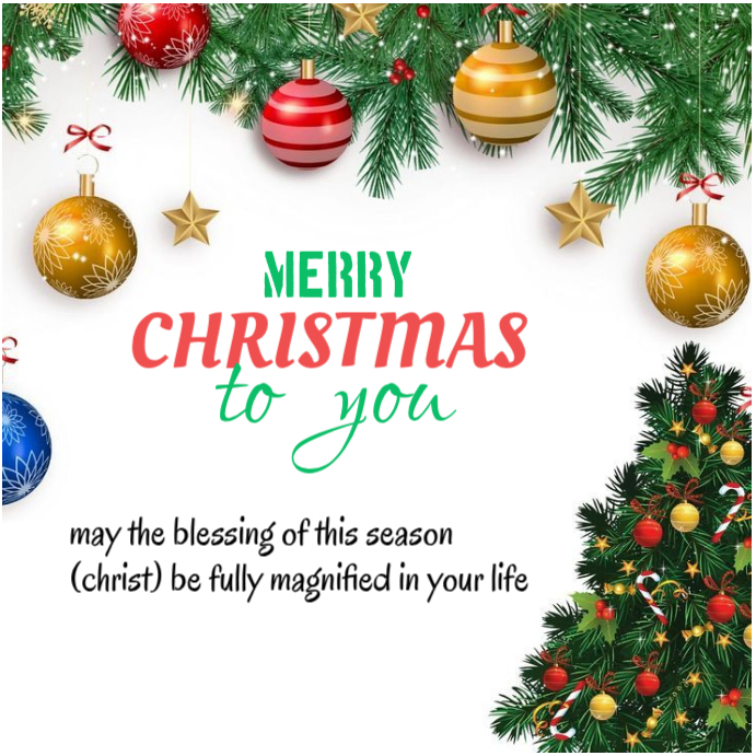 Plantilla de Merry Christmas | PosterMyWall