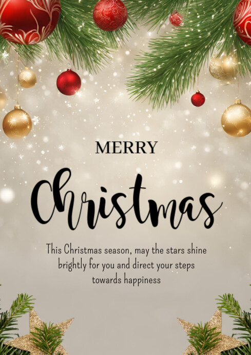 Merry Christmas Template | PosterMyWall
