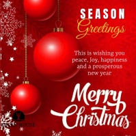 Merry Christmas and Happy New Year IG Post Template | PosterMyWall