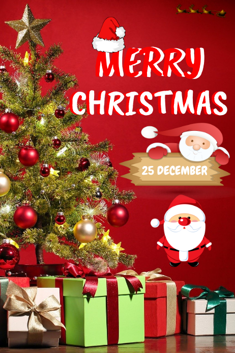 Plantilla de Feliz Navidad | PosterMyWall
