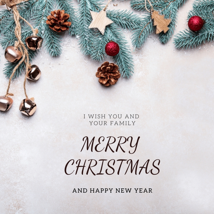 Merry Christmas Template | PosterMyWall