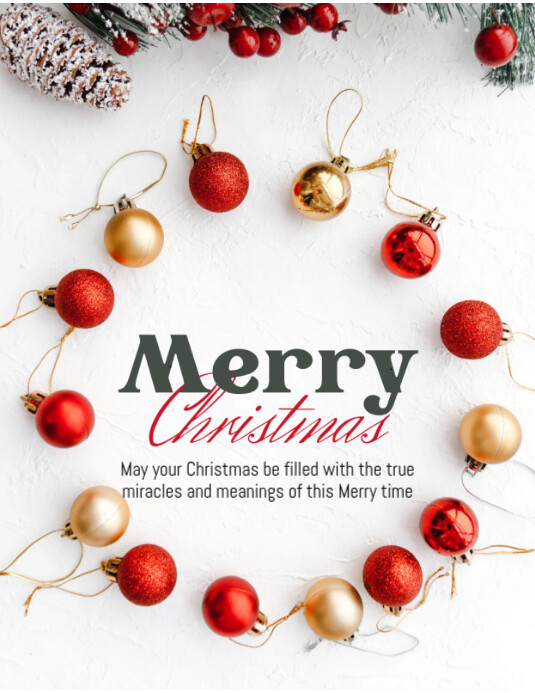 merry Christmas Template | PosterMyWall