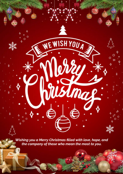 Merry Christmas Template | PosterMyWall