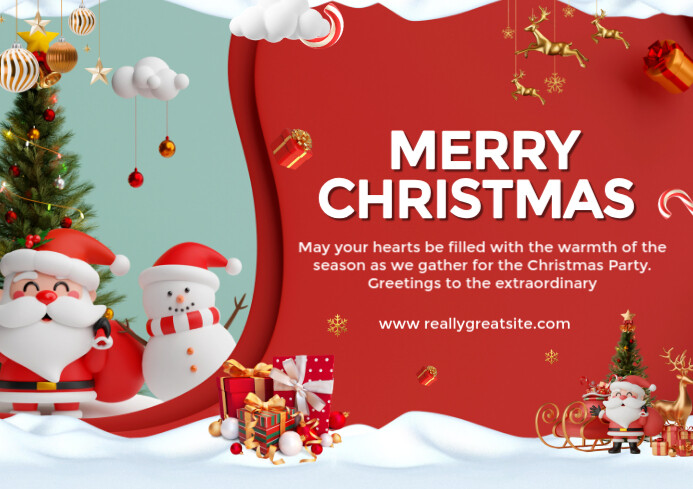 Merry Christmas Template | PosterMyWall