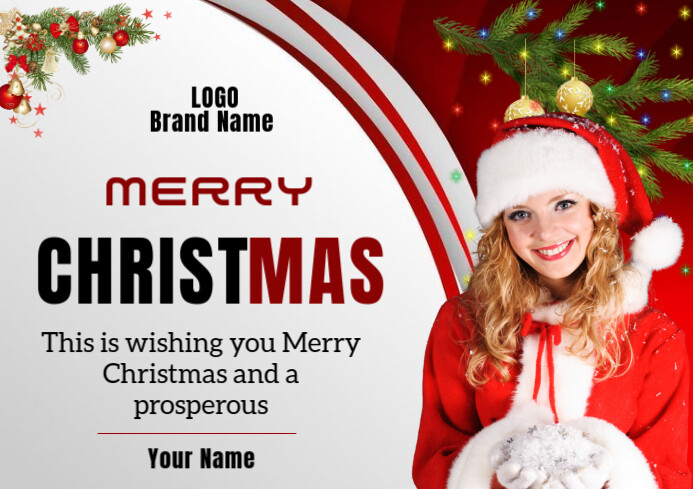 Merry Christmas Template | PosterMyWall