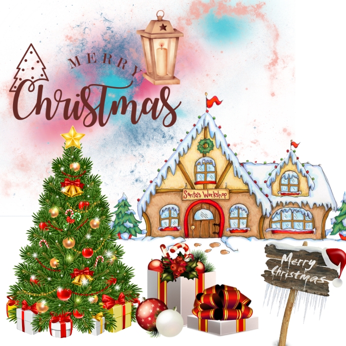 Merry Christmas design Template | PosterMyWall