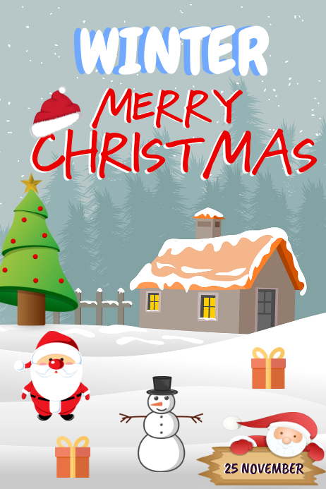 Plantilla de Feliz Navidad | PosterMyWall