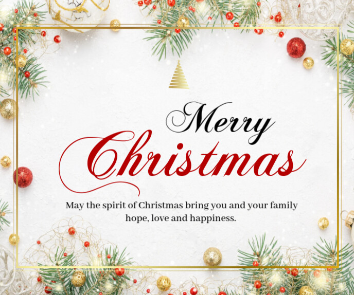 Merry Christmas Template | PosterMyWall