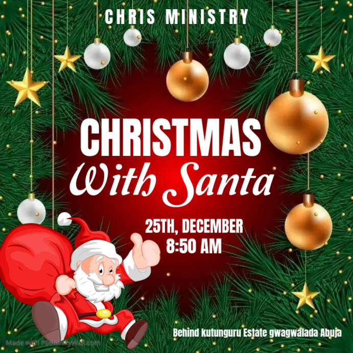 Merry Christmas Template | PosterMyWall