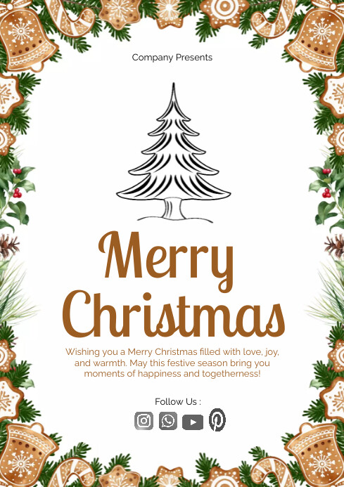 merry christmas Template | PosterMyWall