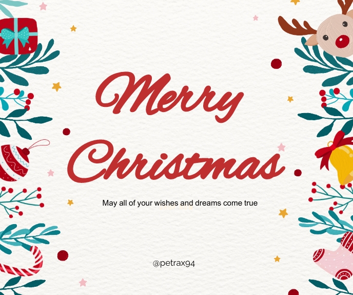 Merry Christmas Template | PosterMyWall