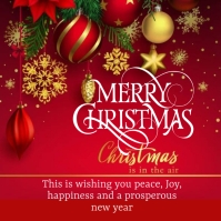 Merry Christmas and Happy New Year IG Post Template | PosterMyWall