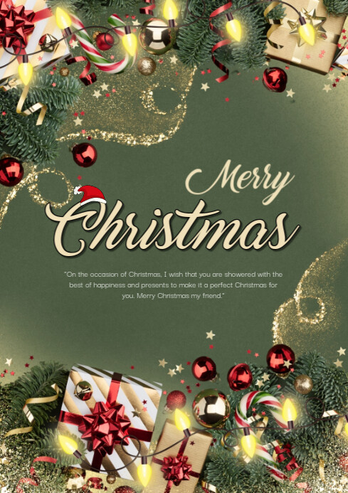 merry christmas Template | PosterMyWall