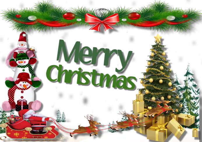 Merry Christmas Template | PosterMyWall