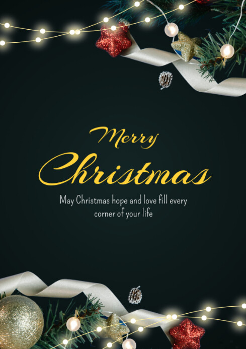 Merry Christmas Template | PosterMyWall