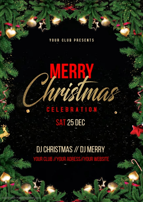 Merry Christmas Template | PosterMyWall