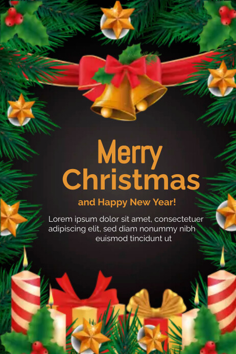 Merry Christmas DESIGNS Template | PosterMyWall