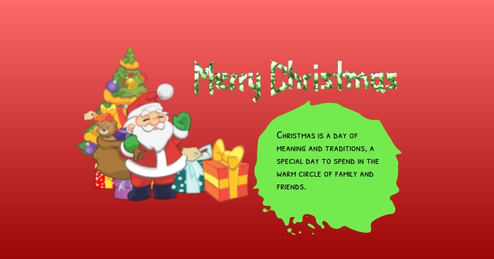 merry christmas facebook post Template | PosterMyWall