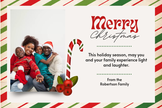 Merry Christmas family greetings Template | PosterMyWall