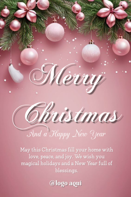 Merry christmas feliz navidad temple flayer editablet celebration ...