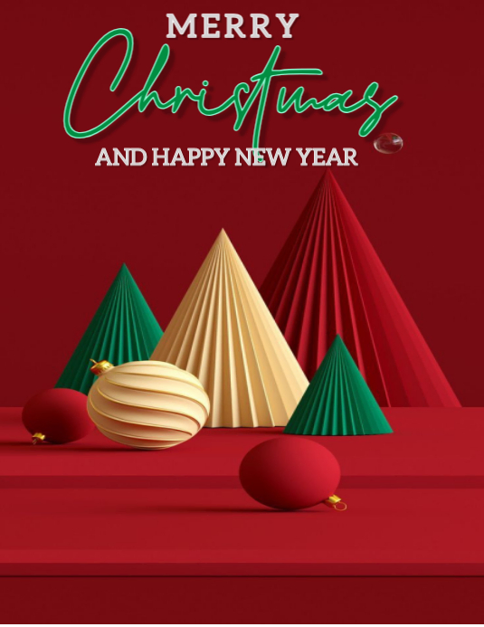 Merry Christmas Flyer 2025 Template | PosterMyWall