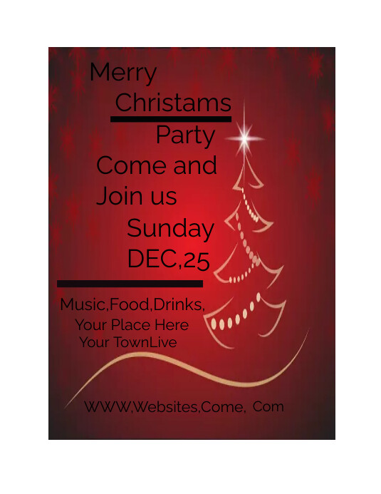 Merry Christmas flyer ad Template | PosterMyWall
