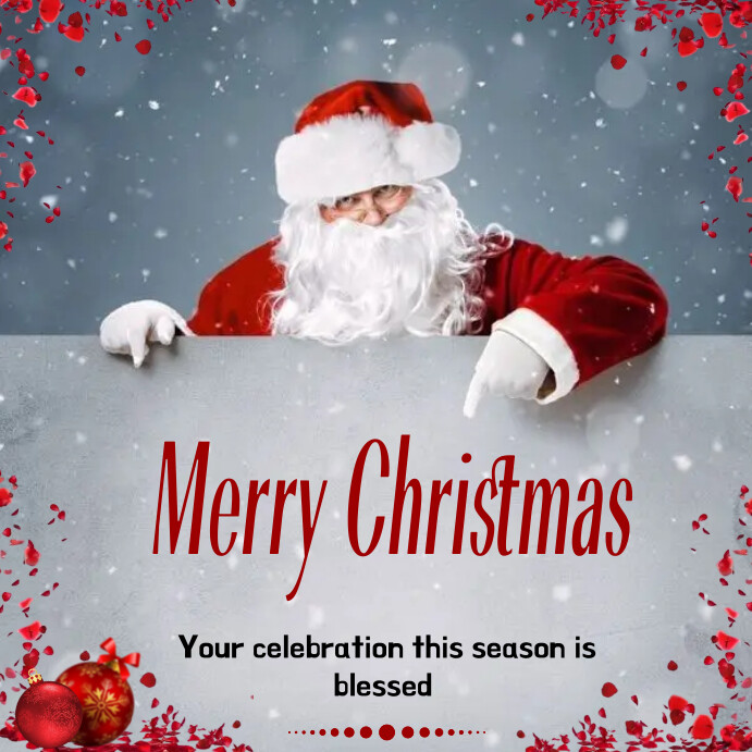 Merry Christmas flyer Template | PosterMyWall