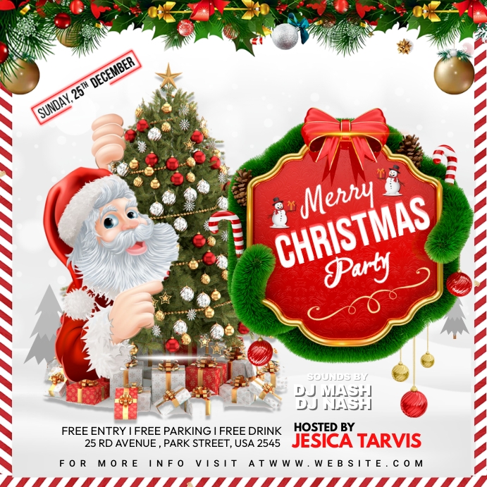Merry Christmas Flyer Template | PosterMyWall