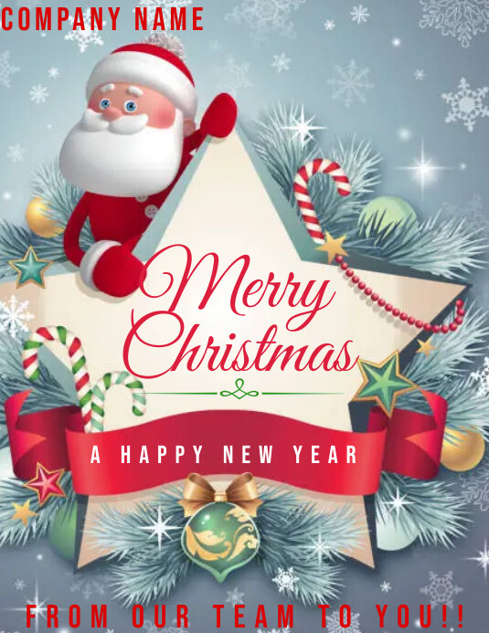 merry christmas flyer Template | PosterMyWall
