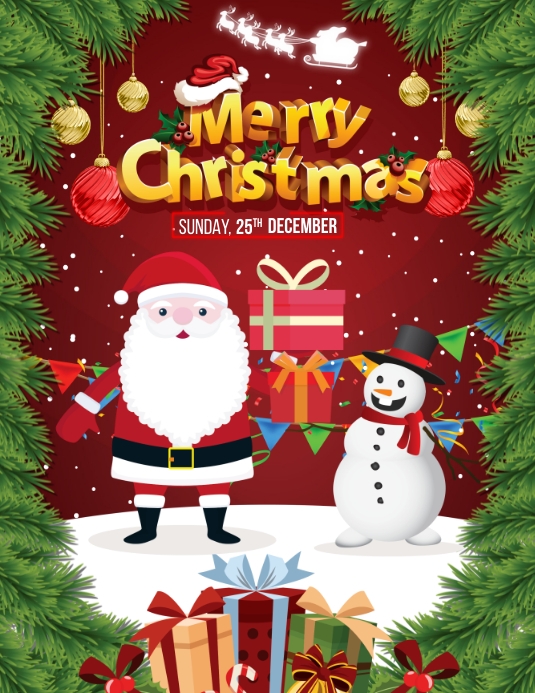 Merry Christmas Flyer Template | PosterMyWall